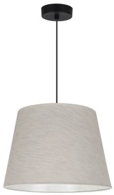 Závěsné svítidlo Jen, 1x světle béžové textilní stínítko, (fi 38 cm), b