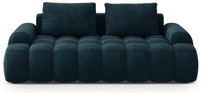 Sametová pohovka v petrolejové barvě 200 cm Linz – Cosmopolitan Design