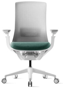 Kancelářská ergonomická židle ROLY WHITE - síťovina Office Pro Zelená
