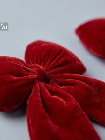 Sinsay - Vánoční dekorace ve tvaru mašlí 2 pack - červená