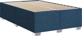 Box spring postel s matrací modrá 120x200 cm textil 3290454