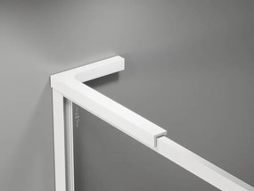 Mexen Kioto-XF L sprchová stěna Walk-in s rámem 80 x 202 cm, transparentní 10 mm, bílá - 800-080-174-20-00-XF