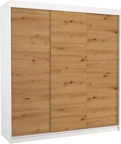 Posuvná skříň MEGAN 200 bílá – artisan