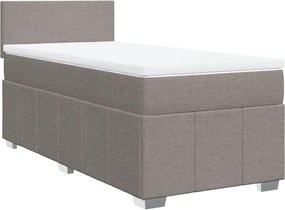Box spring postel s matrací taupe 100 x 200 cm textil 3289276