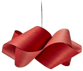 Designové svítidlo z dřevěné dýhy Swirl  Designové svítidlo z dřevěné dýhy Swirl Barva rozety: Černá, Dekor: Červený, Průměr a výška: ø 750 mm x 350…