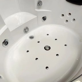 BPS-koupelny Hydromasážní vířivá vana Orino 632 135x135 s ohřevem vody