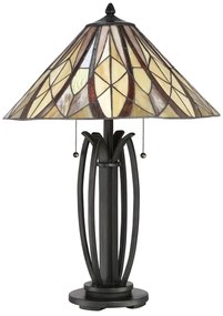 Elstead QZ-VICTORY-TL - Stolní lampa Tiffany VICTORY 2xE27/60W/230V