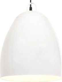 vidaXL Industriální závěsná lampa 25 W kulatá 42 cm E27 [320556] Barva: Bílá