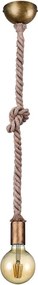 Závěsné svítidlo v mosazné barvě ø 12 cm Rope – Trio