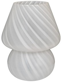 Bílá LED stolní lampa se skleněným stínidlem (výška 19,5 cm) Alton – House Nordic