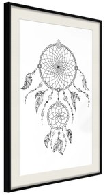 Artgeist Plakát lapač snů Velikosti (šířkaxvýška): 20x30, Finální vzhled: Černý rám s paspartou