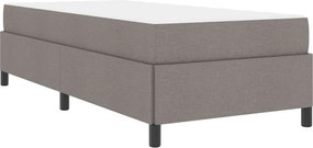 Postel s boxspringem Taupe 80 x 200 cm textil 3398819