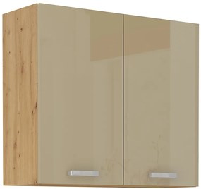 STL 80 cm skříňka horní dvoudveřová ARTISAN Barevné provedení ARTISAN: Krémový lesk