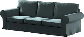 Potah na pohovku IKEA Ektorp 3-místná, nerozkládací barva zelená látka sametová