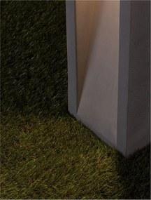 NV 9540208 Venkovní sloupkové svítidlo BARCO šedý beton skleněný difuzor LED 6W 3000K 120-230V IP65 - NOVA LUCE