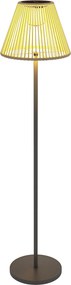 Outsunny Solární stojací lampa ratan Solární lampy se světelným senzorem 25 LED světel Solární světlo v boho stylu Ø33 x 135 cm