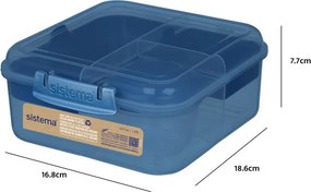Krabička na svačinu/oběd, 6 přihrádek SISTEMA 1,25l - mix barev Barva krabiček SISTEMA: Zelená