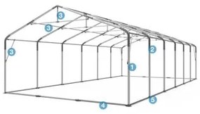 Zahradní Párty stan 4x6m Professional Plus Barva: Bílá