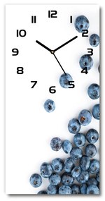 Wallmuralia Moderní hodiny nástěnné Borůvky 30x60 cm