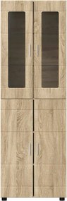 Vysoký bufet FLORIN 60 x 35 x 182 cm Sonoma dub 3397916