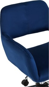 Modrá čalouněná kancelářská židle Brent – Premier Housewares