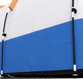 Outsunny Kempovací Stan, Tunelový Stan pro 3 Osoby, s Háčkem na Světlo, Předsíňkou, 2 Místnostmi, Dětský Stan Odolný proti Větru s Taškou, Stan s Vys…