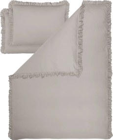 Livarno® Saténové povlečení z mikrovlákna, 200 x 220 cm (šedá)