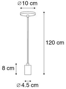 Průmyslové závěsné svítidlo měděné - Facil