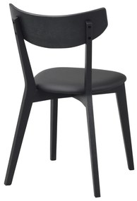 Černá jasanová jídelní židle Rowico Fuse