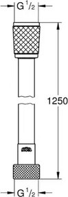 Grohe  - Sprchová hadice Relexaflex 1.25 m chrom