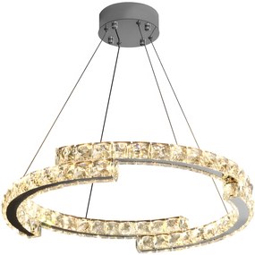 Toolight Toolight, LED křišťálové závěsné svítidlo APP1556-CP, chromová, OSW-05178