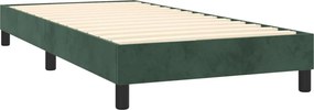 vidaXL Box spring postel s matrací 80 x 200 cm samet [3144300] Barva: Černá