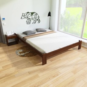 Maxi Postel z masivu Adam 120 x 200 cm - barva Dub + matrace Relax