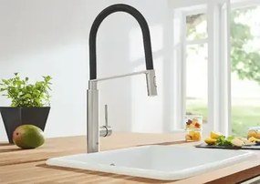 Grohe Concetto - Dřezová baterie s flexibilním ramenem s přepínačem su