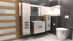 Koupelnová skříňka W12 LORETTO - dub artisan
