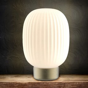 LED Stmívatelná dotyková stolní lampa LATTE LED/1,8W/5V USB 2000 mAh zlatá/bílá