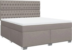 Box spring postel s matrací taupe 180x200 cm textil 3290578