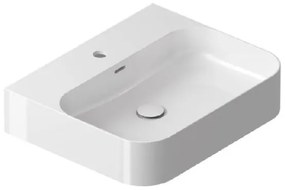 Ravak Ceramic - Umyvadlo na desku, 55x45 cm, s přepadem, otvor pro baterii, bílá XJX01155006