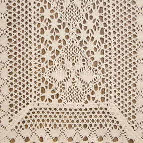 EUROFIRANY AŽUROVÝ BĚHOUN NA STŮL MEGGY 32X180 CM SVĚTLEBÉŽOVÝ