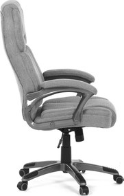 Kancelářské křeslo KA-C715 GREY2, houpací mechanismus, šedá látka (65 x 73) cm
