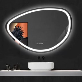 Tutumi Rea Fog, LED koupelnové zrcadlo 100x70cm s bluetooth, HOM-05516
