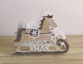 Vánoční dřevěný koník KZ0001
