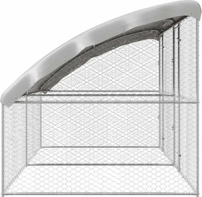Psí kennel 2 ks Stříbrná 4 x 2 x 2 m Pozinkovaná ocel 3368325