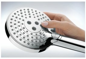 Hansgrohe Raindance Select S, sprchová sada 120 3jet PowderRain se sprchovou tyčí 65 cm, chromová, HAN-27654000