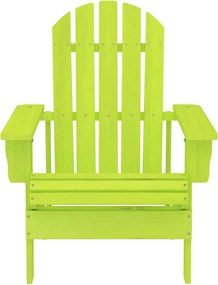 Zahradní židle Adirondack masivní jedlové dřevo zelená 315876