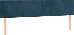 Box spring postel s matrací tmavě modrá 180x200 cm samet 3130857