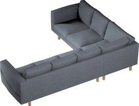 Potah na pohovku IKEA Norsborg rohová 5-místná barva šedá látka pletený vzor