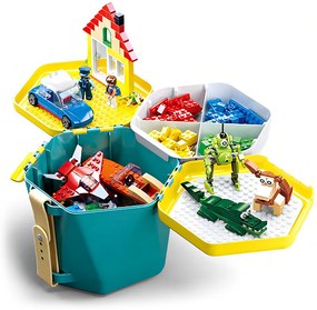 Sluban Bucket Bricks M38-B0829 Kbelík s kostkami zelený
