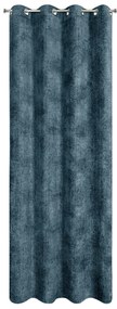 ZATEMŇOVACÍ ZÁVĚS NA KROUŽCÍCH ALETA 135X250 CM TMAVĚMODRÁ
