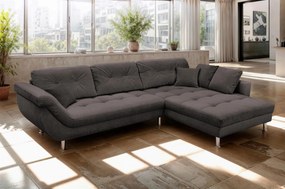 XXXLutz ROHOVÁ SEDAČKA, plast, textil, kompozitní dřevo, tmavě hnědá MID.YOU - Sedací soupravy - 000694009703